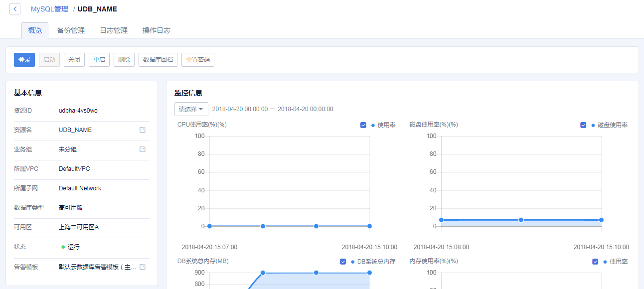 创建MySQL实例 云数据库 UDB MySQL_文档中心_UCloud中立云计算服务商