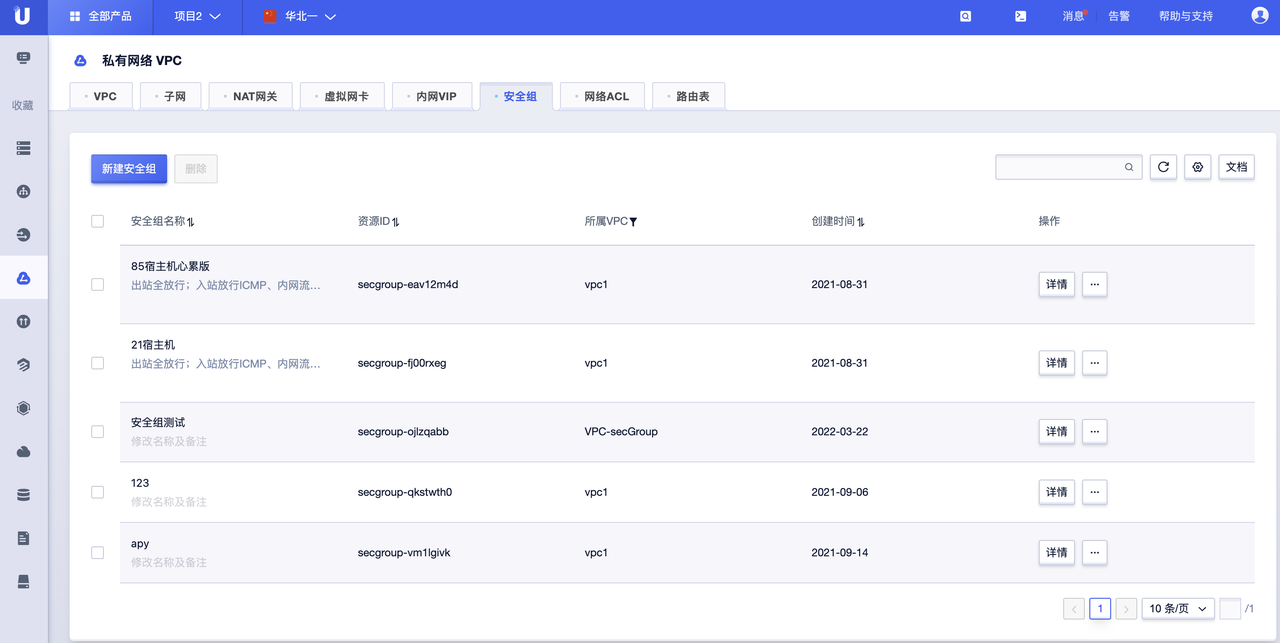 安全组操作手册 私有网络 UVPC_文档中心_UCloud中立云计算服务商